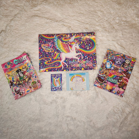 Lisa Frank | Toys | Lisa Frank Activity Coloring Sticker Book Lot ...